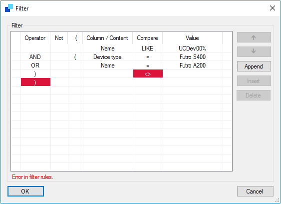 Defining filters | Scout Report Generator