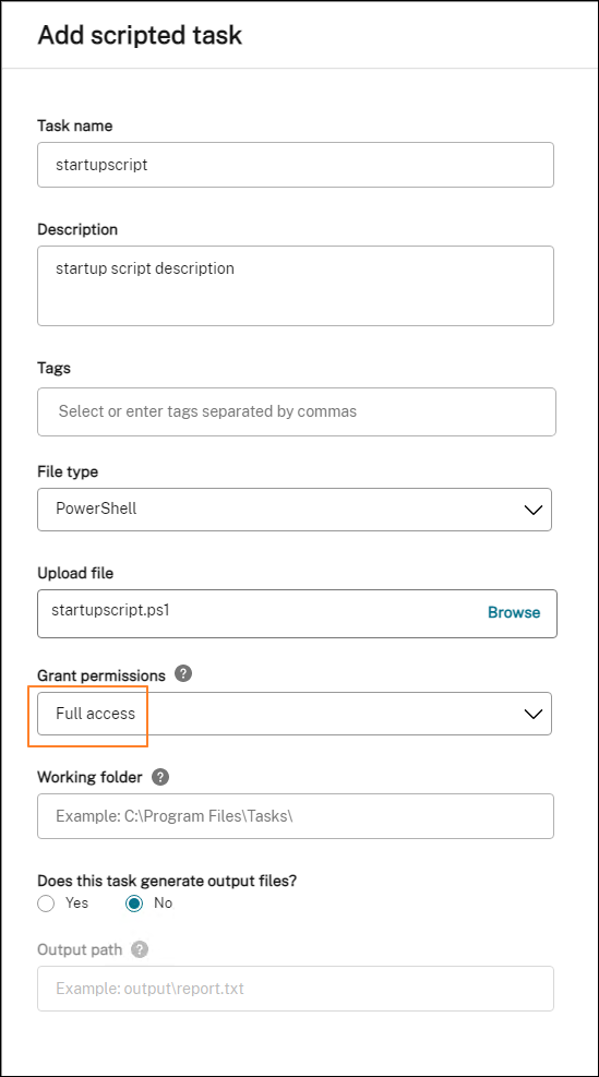 Configure Startup And Shutdown Triggers For Scripted Tasks